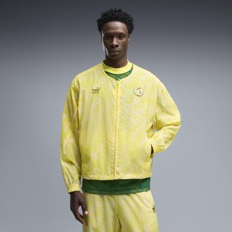 Puma Veste de surv&ecirc;tement KING PUMA x SENEGAL x SALEHE BEMBURY Homme, V&ecirc;tements, Jaune, XL