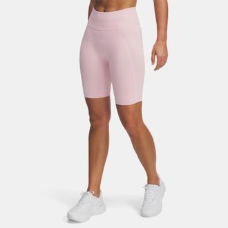 Under Armour Train Seamless Shorts (18 cm) f&uuml;r Damen Prime Rosa / Wei&szlig; XS