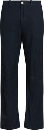 Stone Island Pantalon froiss&eacute; droit en coton m&eacute;lang&eacute;