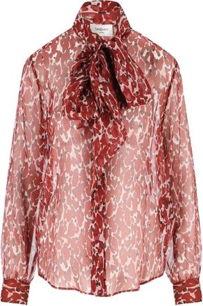 Saint Laurent Damen, Blusen & Hemden, Rot, MGröße