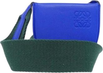 Loewe Sac bandouli&egrave;re en cuir Pre-owned - Femme - Pre-owned - Bleu - Taille: ONE Size
