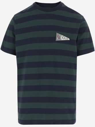 Emporio Armani Striped Cotton T-Shirt - Multicolor