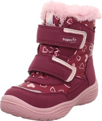Superfit M&auml;dchen Crystal Warm Gef&uuml;tterte Gore-tex Rot/Rosa 5000 Stiefel, Rot Rosa 5000, 34 EU
