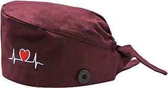 Generic Chapeau de travail imprim&eacute; tendance d&eacute;contract&eacute; unisexe pour homme, Rouge, Taille unique