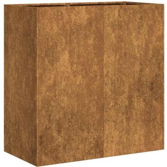 vidaXL Vidaxl - Jardini&egrave;re rouill&eacute; 80x40x80 cm acier inoxydable