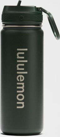 lululemon Bouteille deau Back to Life 530 ml Bouchon avec paille - Vert