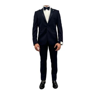 L.B.M. 1911 Eleganter Herrenanzug - - Suits - Herren - Blau - 3XL