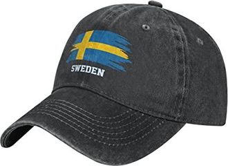 Generic Baseball Casquette Drapeau Su&eacute;dois Anti-Soleil Pare-Soleil Casquette Classique Ext&eacute;rieur Sunhat pour Les Saisons Cyclisme Course