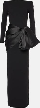 Solace London Off-Shoulder-Robe Kori aus Samt