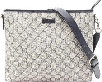 Gucci Sac bandouli&egrave;re GG Supreme en toile enduite Pre-owned - Femme - Pre-owned - Beige - Taille: ONE Size