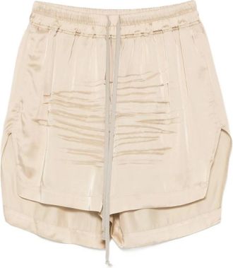Rick Owens Femme, Shorts, Beige, Taille: 40 FR Crinkle Satin Shorts