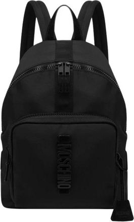 Moschino unisex, Sacs, Noir, Taille: ONE Size Cordura Nylon Backpack Large