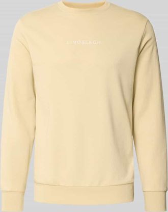 Lindbergh Sweatshirt mit Rundhalsausschnitt und Logo-Print