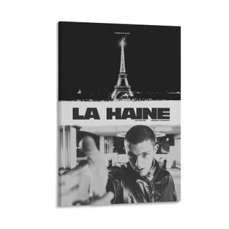 Generic La Haine 1995 Movie Vintage Leinwand Poster Wandkunst Dekor Drucke Poster Moderne Leinwand Kunst Bilder F&uuml;r Wohnzimmer Schlafzimmer 12x18inch(30x45cm)