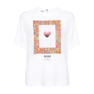 Moschino Femme, Tops, Blanc, Taille: 40 FR T-shirts
