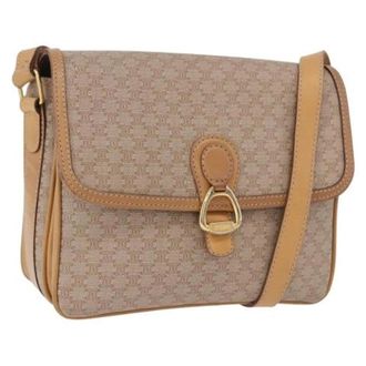 Celine Pre-owned Sac bandouli&egrave;re Macadam - Femme - Pre-owned - Beige - Taille: ONE Size