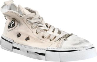 John Richmond Femme, Chaussures, Blanc, Taille: 39 EU Baskets haute au design urbain et original