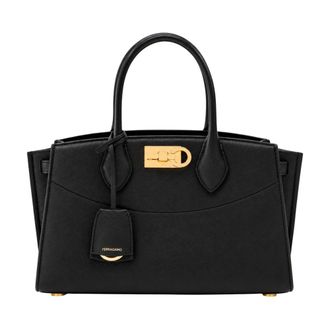 Ferragamo Sac fourre-tout en cuir - Femme - Sacs - Noir - Taille: ONE Size