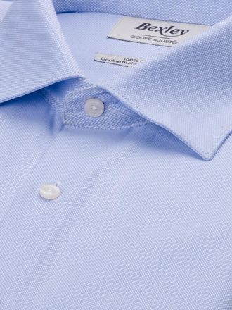 Bexley Savino - Chemise homme bleu clair et blanc