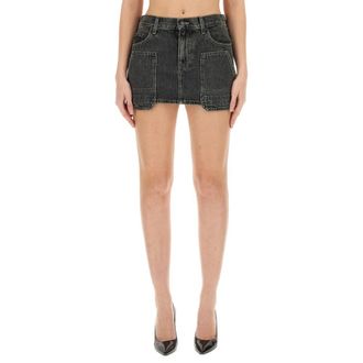 Helmut Lang Femme, Jupes, Noir, Taille: W27 Jupe Cargo Slim Fit 100% Coton