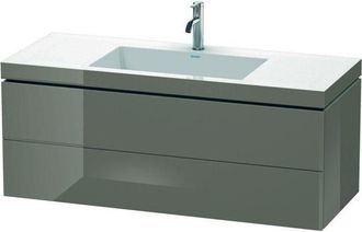 Duravit L-Cube M&ouml;belwaschtisch c-bonded mit Unterbau wandh&auml;ngend, - Duravit