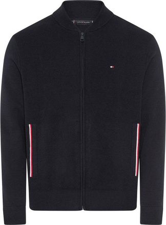Tommy Hilfiger Strickjacke RWB TEXTURED ZIP THROUGH BOMBER