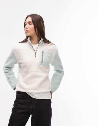 The North Face Yumiori - Polaire &agrave; col zipp&eacute; - Blanc