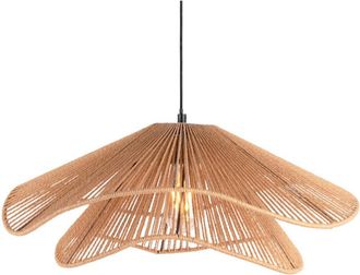 Leitmotiv H&auml;ngelampe f&uuml;r das Esszimmer SOMBRERA, Schirm aus Geflecht, &Oslash; 60 cm