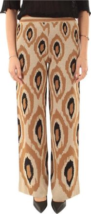 Akep Femme, Pantalons, Multicolore, Taille: 40 FR Palazzo Pant