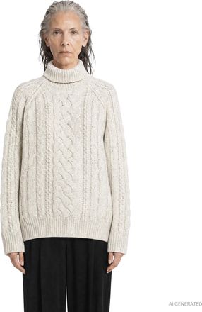 Toteme Cable Knit Turtleneck