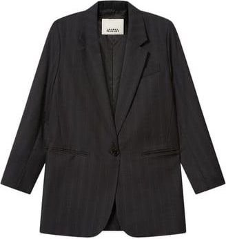Isabel Marant Veste tailleur Nerix en laine vierge m&eacute;lang&eacute;e