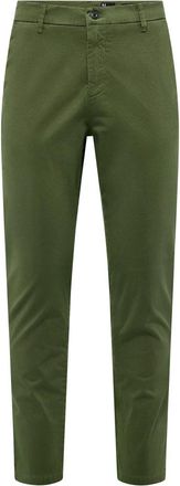Bomboogie Homme, Pantalons, Vert, Taille: W30 Pantalon Chino Coupe Slim en Satin Stretch avec Micro Imprim&eacute;