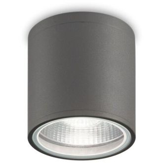 Ideal Lux Ideal Lux - gun - Plafonnier ext&eacute;rieur &agrave; 1 lumi&egrave;re, anthracite IP44, GU10