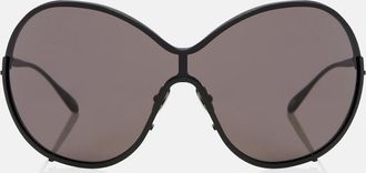 Alaia Ala&iuml;a Oversize-Sonnenbrille Lettering Logo
