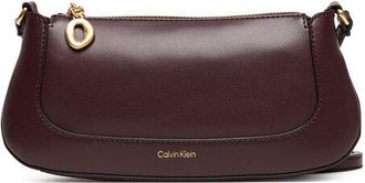 Calvin Klein Handtasche Hardware Zip Crossbody LV04F1046G Dunkelrot