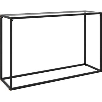vidaXL Table console Transparent 120x35x75 cm Verre tremp&eacute;