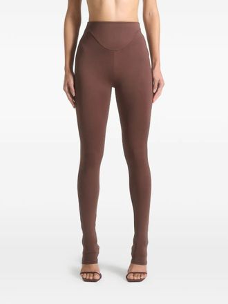 Mani&egrave;re De Voir Chloe Leggings mit tiefem Bund - Braun