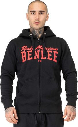 Benlee Rocky Marciano Herren Kapuzensweatjacke mit Reißverschluss Normale Passform VITALINO Black/Red 3XL