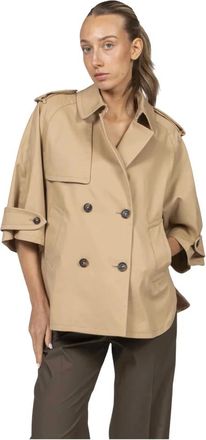 Fay Femme, Manteaux, Beige, Taille: 38 FR Caban Trench