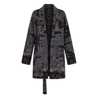Akep Langer Strickcardigan - - Knitwear - Damen - Grau - M