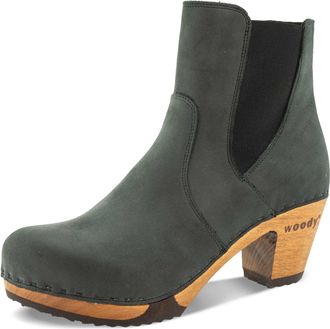 Woody Damen Lara Clog Stiefelette, Grigio, 39 EU
