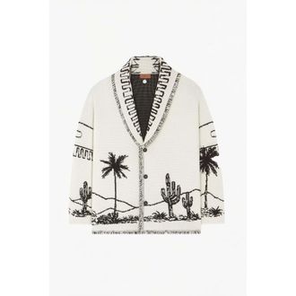 Alanui Homme, Pulls, Blanc, Taille: L Desert Road Cardigan