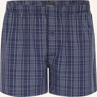 Hanro Web-Boxershorts Fancy Woven blau