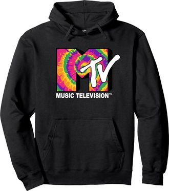Giesswein Music Television Spin Art Rainbow Fill Logo Pullover Hoodie