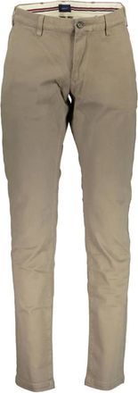 GANT Homme, Pantalons, Beige, Taille: W35 L34 Pantalon Slim Beige avec Logo