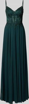 Luxuar Fashion Abendkleid mit Ziersteinbesatz