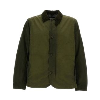 Barbour Homme, Vestes, Vert, Taille: XL Veste Doubl&eacute;e en Coton Cir&eacute;