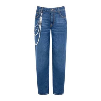 Rinascimento Femme, Jeans, Bleu, Taille: 42 FR Jean droit
