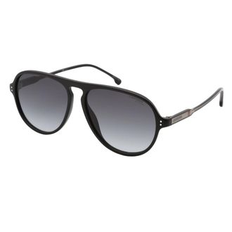 Carrera Sonnenbrille mit mattschwarzem Rahmen und grauen Verlaufsgläsern