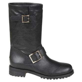 Jimmy Choo London Biker Mid - - Shoes - Damen - Schwarzk - 37 1/2 EU